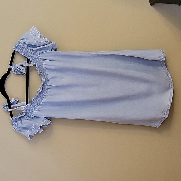 Candie's | Dresses | Candies Light Blue Denim Off The Shoulder Dress ...